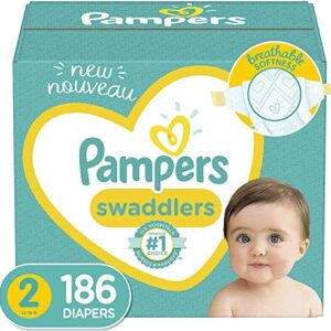 Pampers Diapers, Size 2, 186 count, Pampers Swaddlers