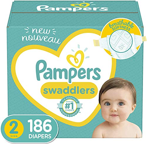 Pampers Diapers, Size 2, 186 count, Pampers Swaddlers