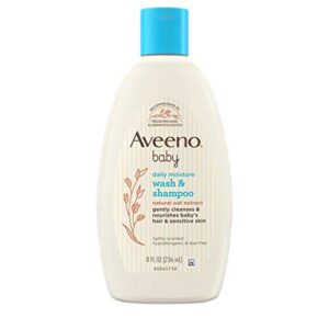 aveeno baby wash & shampoo for hair & body, tear-free, fresh, 8 oz