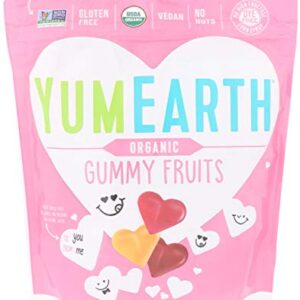 YumEarth Valentines Gummy Fruits, 10 Snack Packs (7 Ounces each)