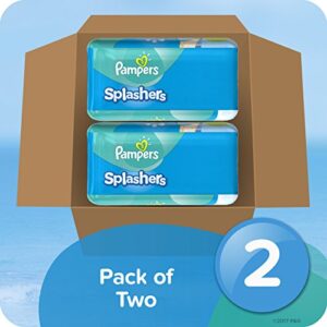 Swim Diapers Size 5 (> 31 lb) - Pampers Splashers Disposable Swim Pants, Large, Pack of 2 (Twinpack), 17 Count