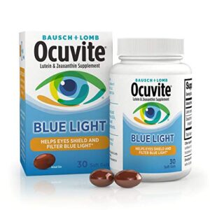 bausch + lomb ocuvite lutein 25mg lutein & zeaxanthin supplement, 30 softgels