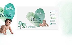 Diapers Newborn/Size 1 (8-14 lb), 74 Count - Pampers Pure Protection Disposable Baby Diapers, Hypoallergenic and Unscented Protection, Super Pack (Old Version)