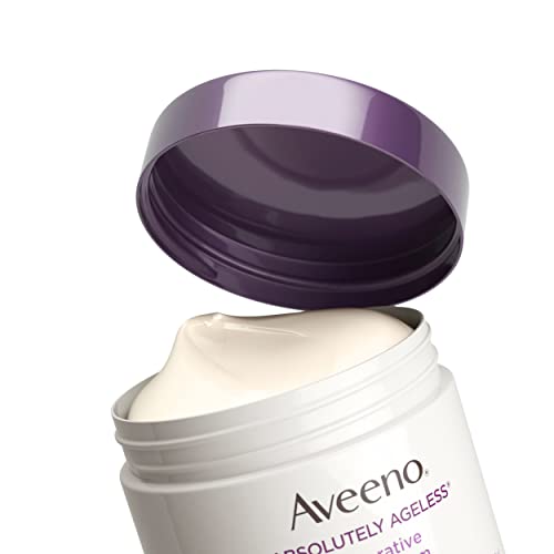 Aveeno Absolutely Ageless Restorative Night Cream Face & Neck Moisturizer with Antioxidant-Rich Blackberry Complex, Vitamin C & E, Hypoallergenic, Non-Greasy & Non-Comedogenic, 1.7 fl. oz