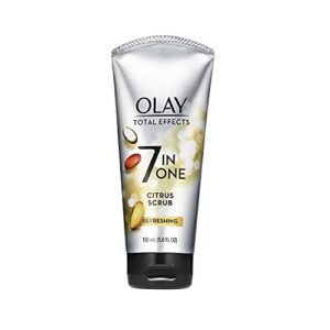 Olay Total Effects Citrus Facial Cleanser and Scrub, 5 Fl Oz (Pack of 3)