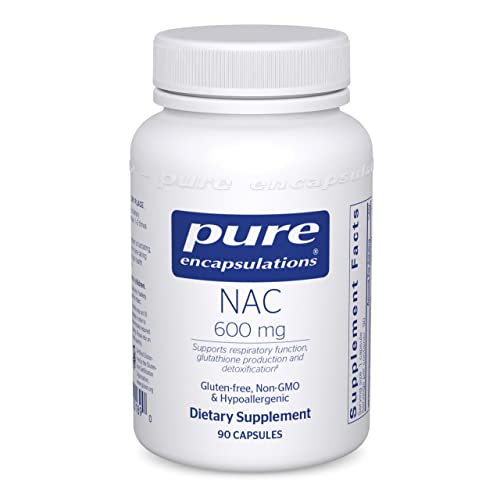 Pure Encapsulations NAC 600 mg | N-Acetyl Cysteine Amino Acid Supplement for Lung and Immune Support, Liver, and Antioxidants* | 90 Capsules