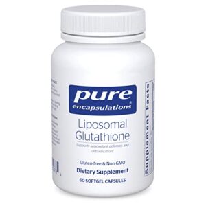 pure encapsulations liposomal glutathione | supplement for immune support, liver, antioxidants, detoxification, and free radicals* | 60 softgel capsules