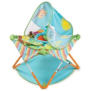 summer-pop ‘n jump portable baby activity center – lightweight baby jumper with toys and canopy for indoor and outdoor use