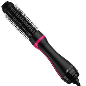 revlon one step root booster round brush dryer and hair styler | fight frizz and add volume, (1-1/2 in)