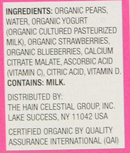 Earth's Best, Organic Fruit Yogurt Smoothie, Mixed Berry (Pack of 6)