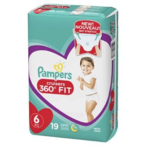 pampers cruisers 360˚ fit diapers size 6 19 count