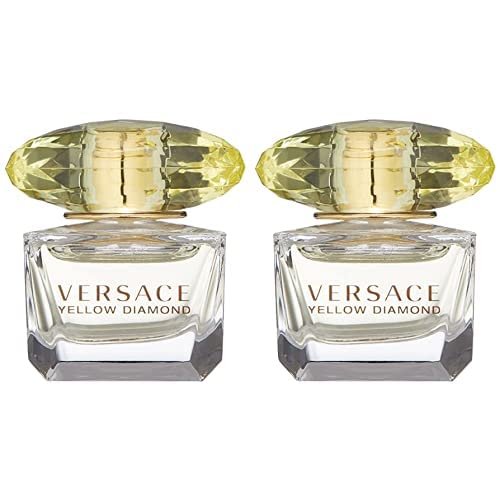 Versace Yellow Diamond Eau De Toilette Spray for Women, 0.17 Fl Oz (Miniature) (Pack of 2)