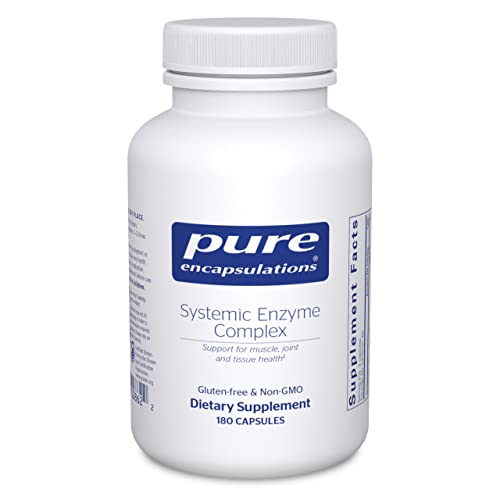 Pure Encapsulations Systemic Enzyme Complex | Supplement to Support Muscle, Joint, Cartilage, and Connective Tissue Health* | 180 Capsules