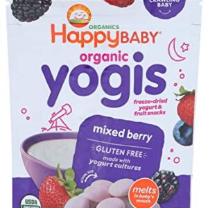 Happy Baby Organic Mixed Berry Yogurt Snacks, 1 OZ