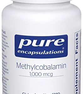 Pure Encapsulations Methylcobalamin 1,000 mcg | Vitamin B12 Supplement to Support Memory and Nerves* | 180 Capsules