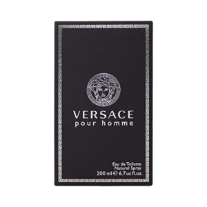 versace pour homme for men eau de toilette spray, 6.7 ounce