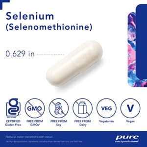 Pure Encapsulations Selenium (Selenomethionine) | Antioxidant Supplement for Immune System, Collagen and Thyroid Support* | 60 Capsules