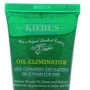 Kiehl's Men's Oil Eliminator Deep Cleansing Exfoliating Face Wash, Apricot, 6.8 Ounce