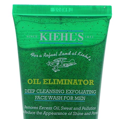 Kiehl's Men's Oil Eliminator Deep Cleansing Exfoliating Face Wash, Apricot, 6.8 Ounce