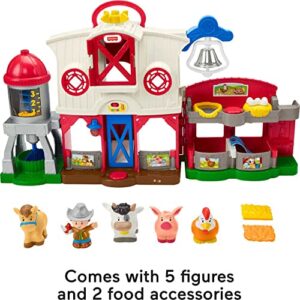 Fisher-Price Little People Toddler Learning Toy Caring For Animals Farm Electronic Playset With Smart Stages For Ages 1+ Years