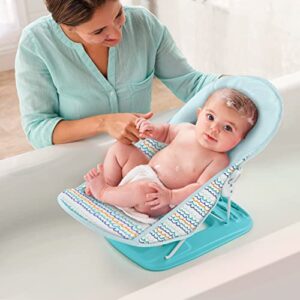 Summer Deluxe Baby Bather (Ride the Waves) - Bath Support for Use in the Sink or Bathtub - Includes 3 Reclining Positions