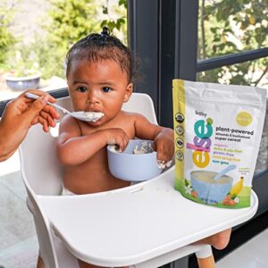 Else Nutrition Super Cereal For Babies 6 mo+, Made With Real Whole Plants for a Nutritionally Balanced meal, with gluten free carbs and plant protein (Original, Single)