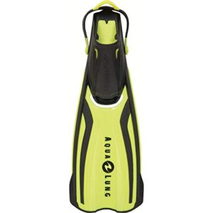 aqua lung sport amika snorkelling fin, yellow, xs/s