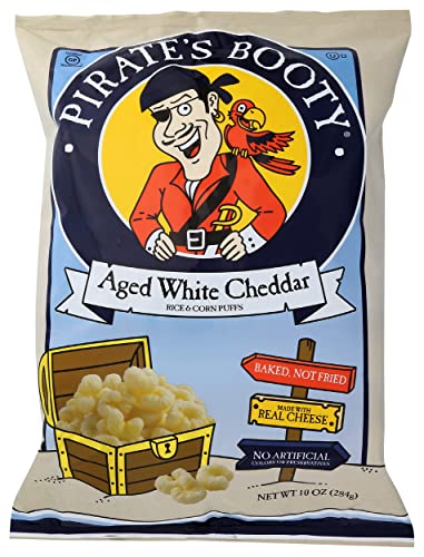 Pirate’s Booty Snack Puffs, Aged White Cheddar, 10 oz.