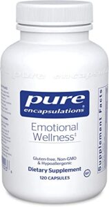 pure encapsulations emotional wellness | supports mental well-being and helps moderate occasional stress | 120 capsules