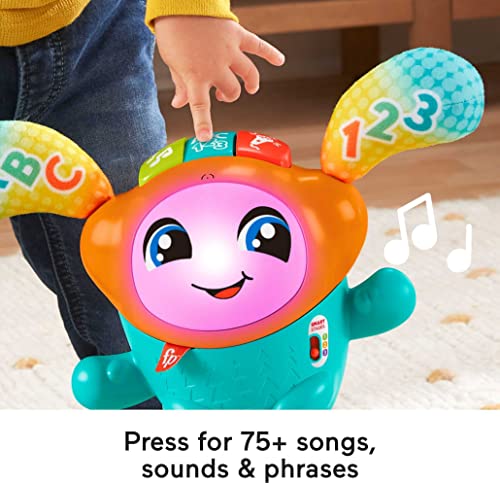 Fisher-Price Baby & Toddler Learning Toy Dj Bouncin’ Beats With Music Lights & Bouncing Action For Ages 6+ Months