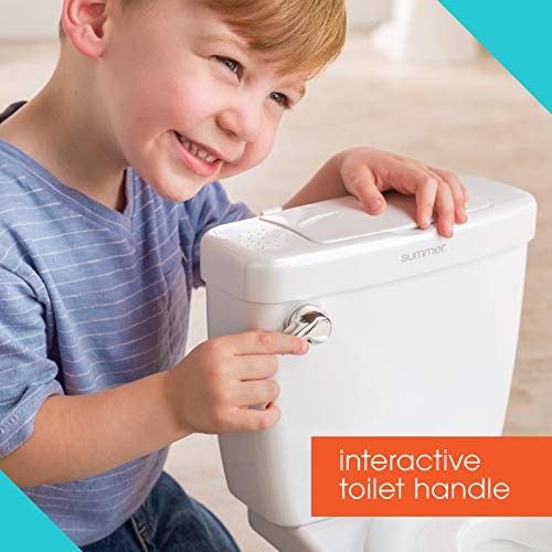 Summer Infant My Size Potty, White - Realistic Potty Training Toilet Looks and Feels Like an Adult Toilet - Easy to Empty and Clean