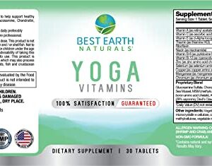 Best Earth Naturals Yoga Vitamins - Flexibility Supplement to Help Increase Movement, Flexibility, Stretching, Mobility, Joint Stiffness and More