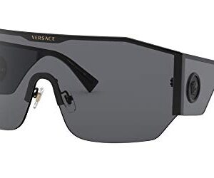 Versace Man Sunglasses Black Frame, Dark Grey Lenses, 0MM