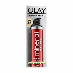 olay regenerist mineral sunscreen hydrating moisturizer – spf 15 – 1.7 fl oz