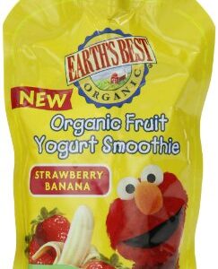 Earth's Best Sesame Street Fruit Yogurt Smoothies - Strawberry Banana - 4.2 oz - 6 pk