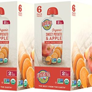 Earth's Best Organic Stage 2 Baby Food, Sweet Potato and Apple, 4 oz. Pouch (Pack of 12)