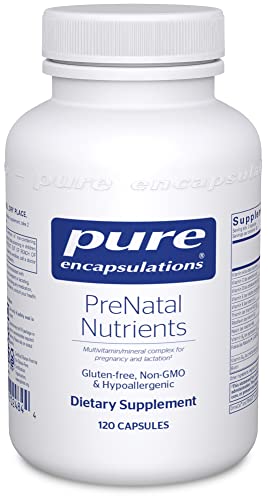 Pure Encapsulations PreNatal Nutrients | Multivitamin Supplement to Support Pregnancy, Lactation, and Maternal/Fetal Health* | 120 Capsules