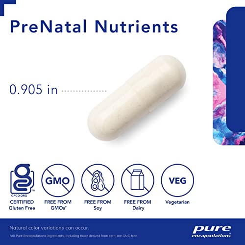 Pure Encapsulations PreNatal Nutrients | Multivitamin Supplement to Support Pregnancy, Lactation, and Maternal/Fetal Health* | 120 Capsules