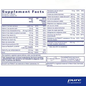 Pure Encapsulations PreNatal Nutrients | Multivitamin Supplement to Support Pregnancy, Lactation, and Maternal/Fetal Health* | 120 Capsules