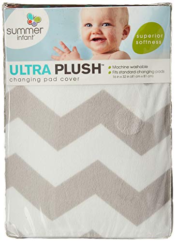 Summer Ultra Plush Changing Pad Cover, Chevron