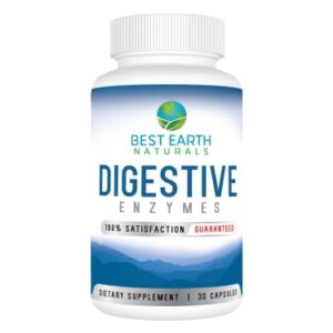 Best Earth Naturals Digestive Enzymes Maximum Strength Formula to Help Promote Healthy Digestion 30 Vegetable Capsules