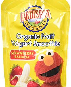 Earth's Best Sesame Street Fruit Yogurt Smoothies - Strawberry Banana - 4.2 oz - 6 pk