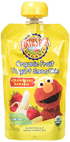 Earth's Best Sesame Street Fruit Yogurt Smoothies - Strawberry Banana - 4.2 oz - 6 pk