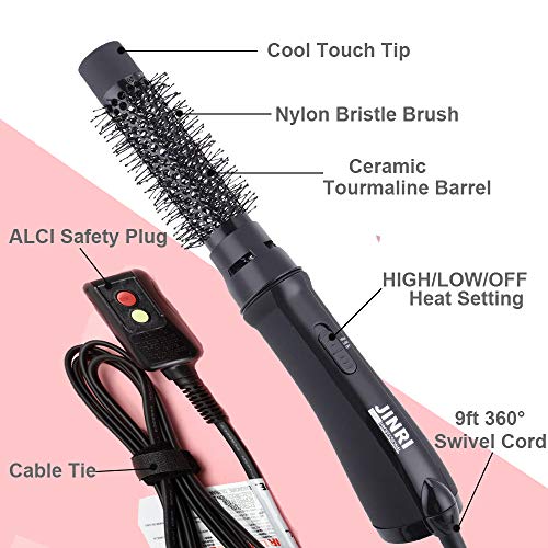 Hair Dryer Brush & Volumizer Hot Air Brush, 3-in-1 Blow Dryer Brush Styler for Straightening, Curling, Salon Negative Ion Ceramic Lightweight Dryers Straightener Curl Hair Brush for Wet and Dry Hair