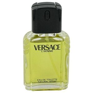 versace l’homme by versace eau de toilette spray (tester) 3.4 oz for men – 100% authentic