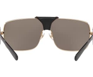 Versace VE 2207Q 1002/5 Gold Metal Square Sunglasses Gold Mirror Lens