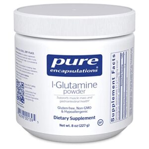 pure encapsulations l-glutamine powder | supplement for immune and digestive support, gut health and lining repair, metabolism boost, and muscle support* | 8 ounces