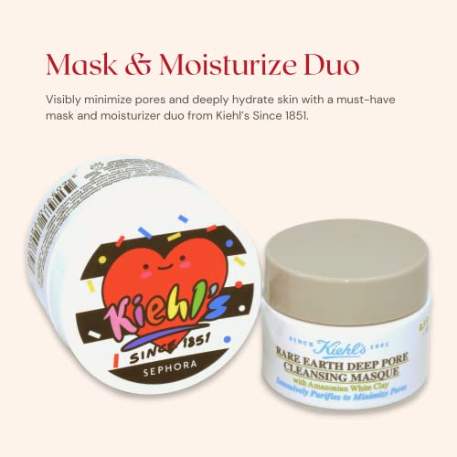 Kiehl's Mask & Moisturize Duo - Rare Earth Deep Pore Cleansing Masque and Ultra Facial Cream