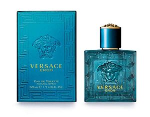 versace eros for men eau de toilette spray, 1.7 ounce