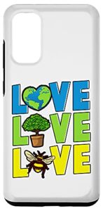 galaxy s20 earth love trees and nature love bees earth science case